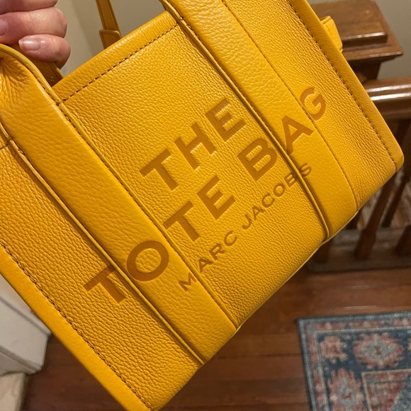 Marc Jacobs | Bags | Marc Jacobs Mini Tote Yellow Leather | Poshmark